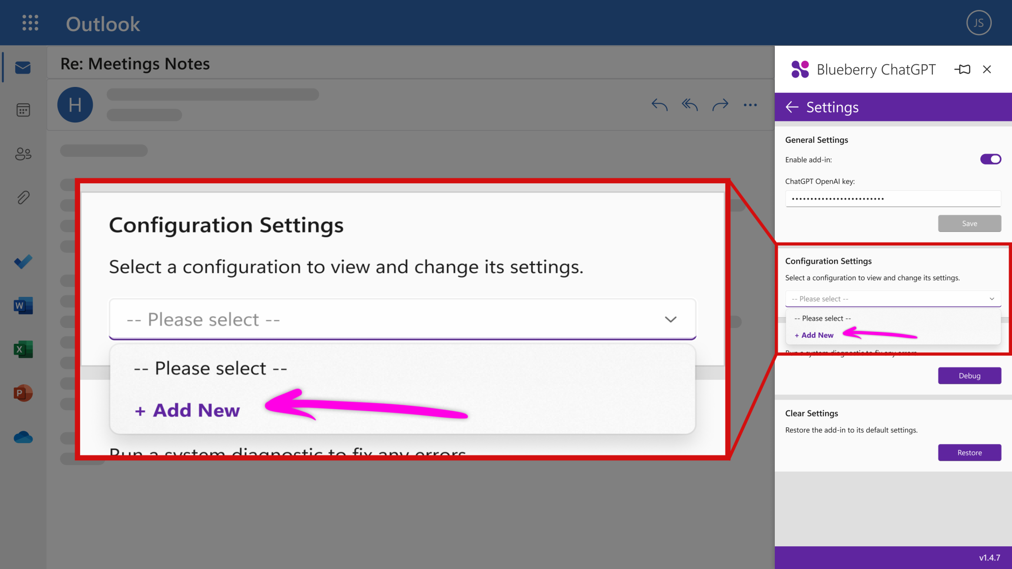Support – ChatGPT for Outlook